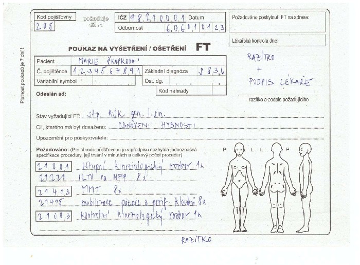 Poukaz FT :: Fyzioterapie